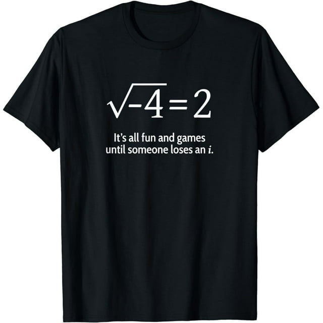 Funny Math Short Sleeve T Shirt Hilarious Equation Mishap Tee