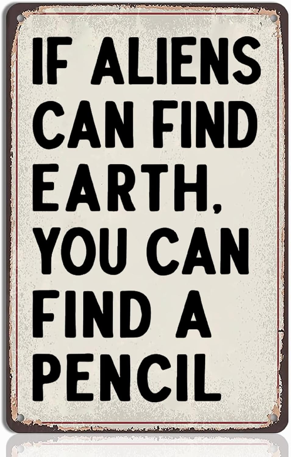 Funny Math Teacher Gifts Tin Sign - Math Classroom Wall Art, Retro ...