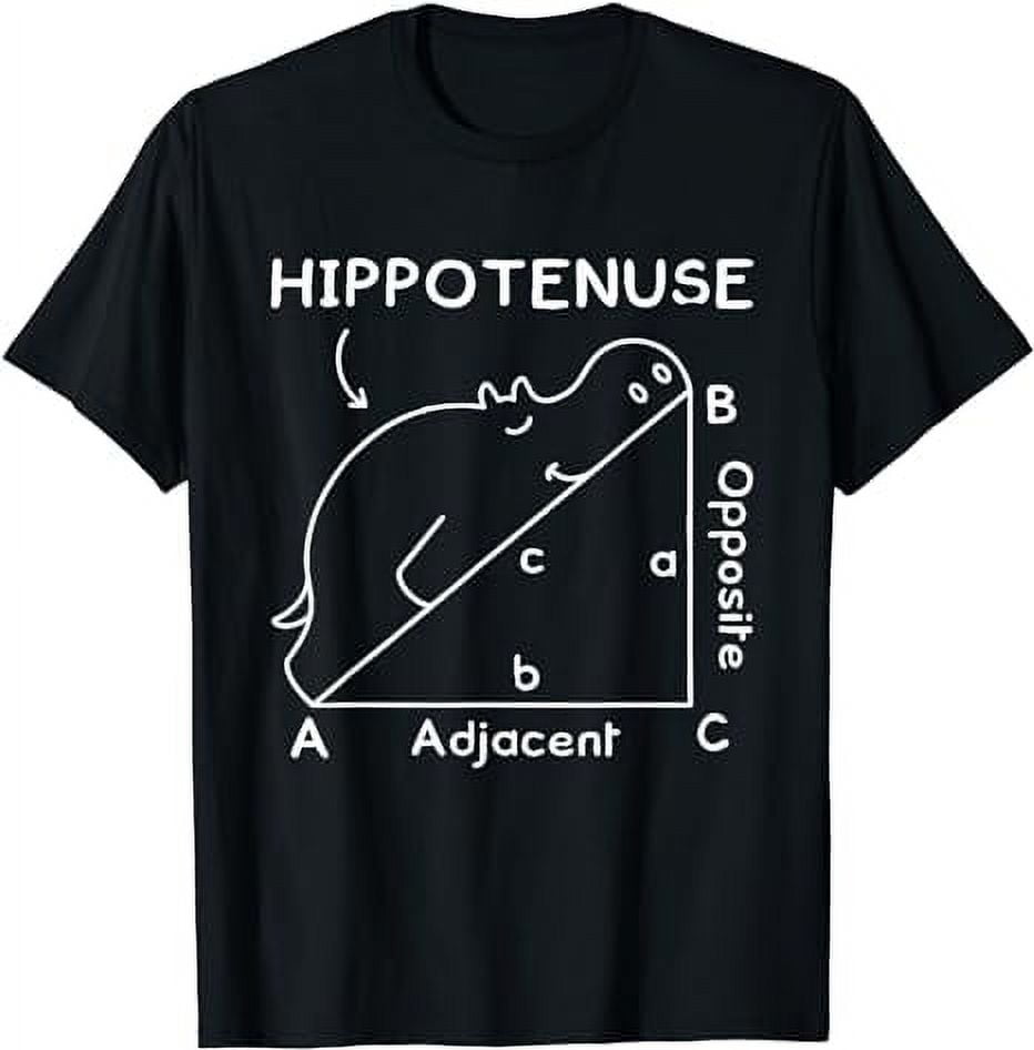 Funny Math Teacher Joke Geometry Hypotenuse Hippotenuse T-Shirt ...