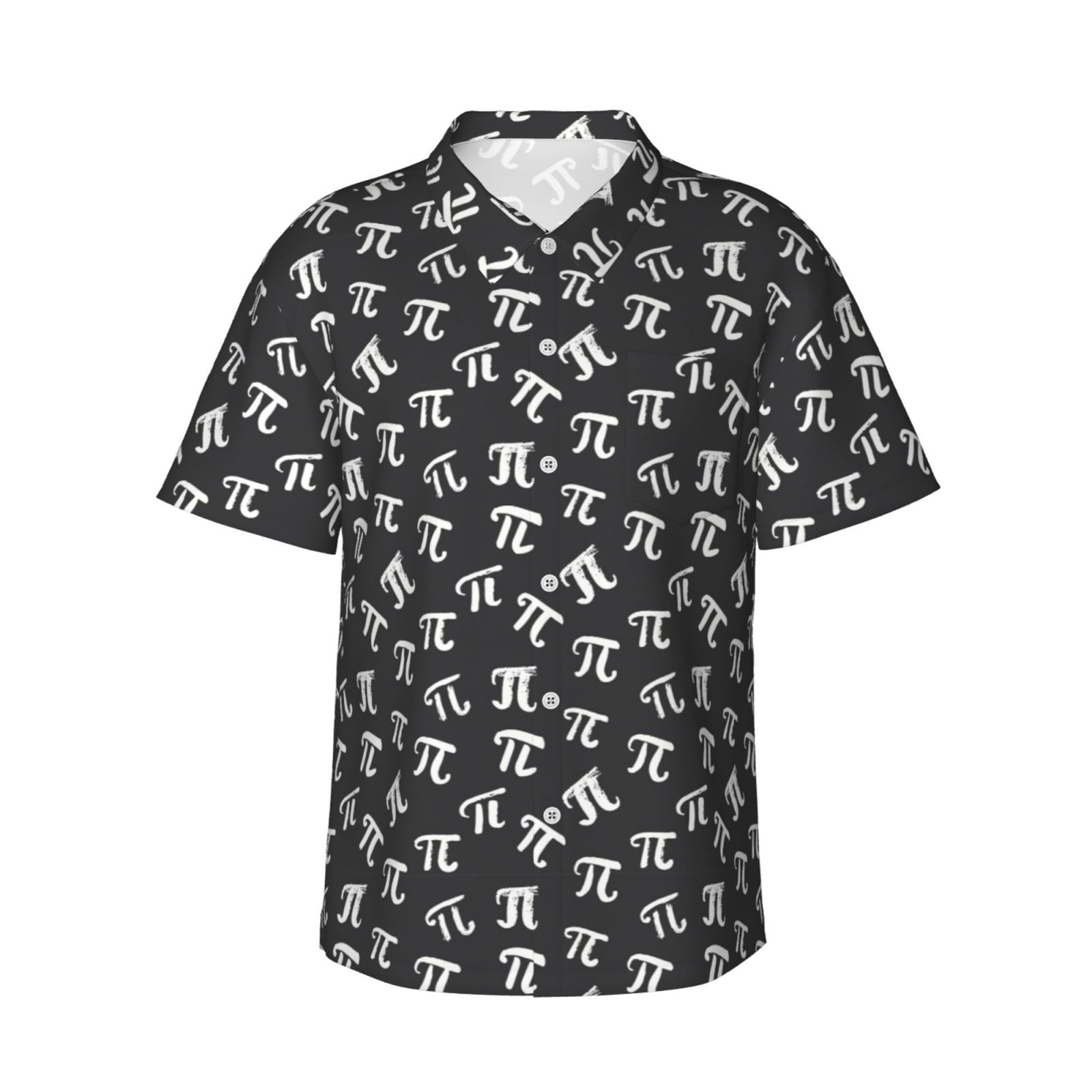Funny Mathematical Happy Pi Day Mens Shirts Hawaiian Shirt Casual ...