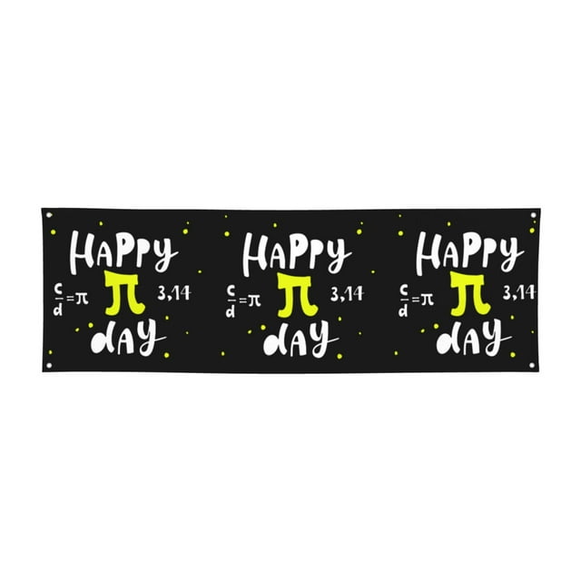 Funny Mathematical Happy Pi Day Yard Banner Backdrop Party Photography ...