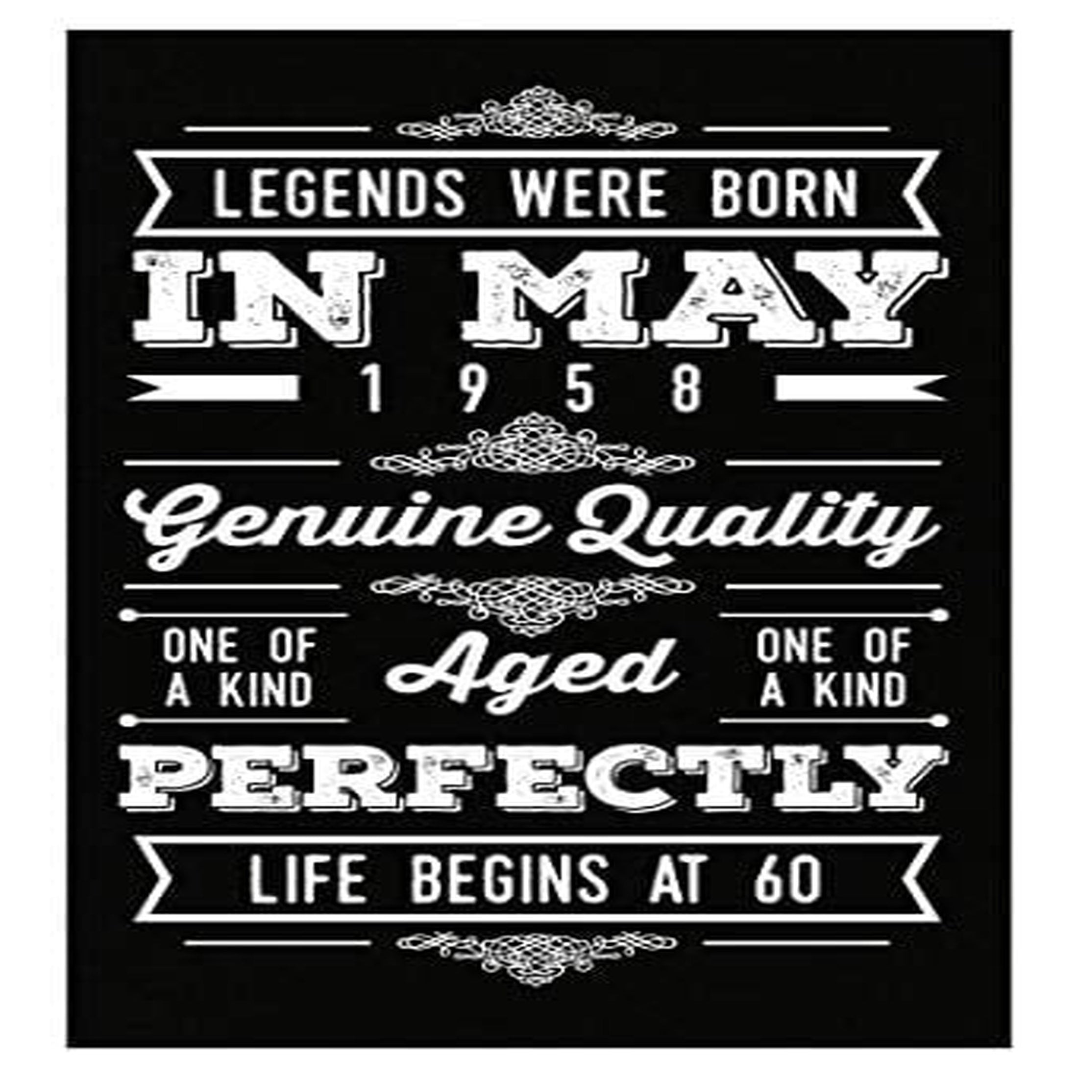 Funny May 1958 Legend Poster - Wall Decor for Birthdays Gift - Walmart.com