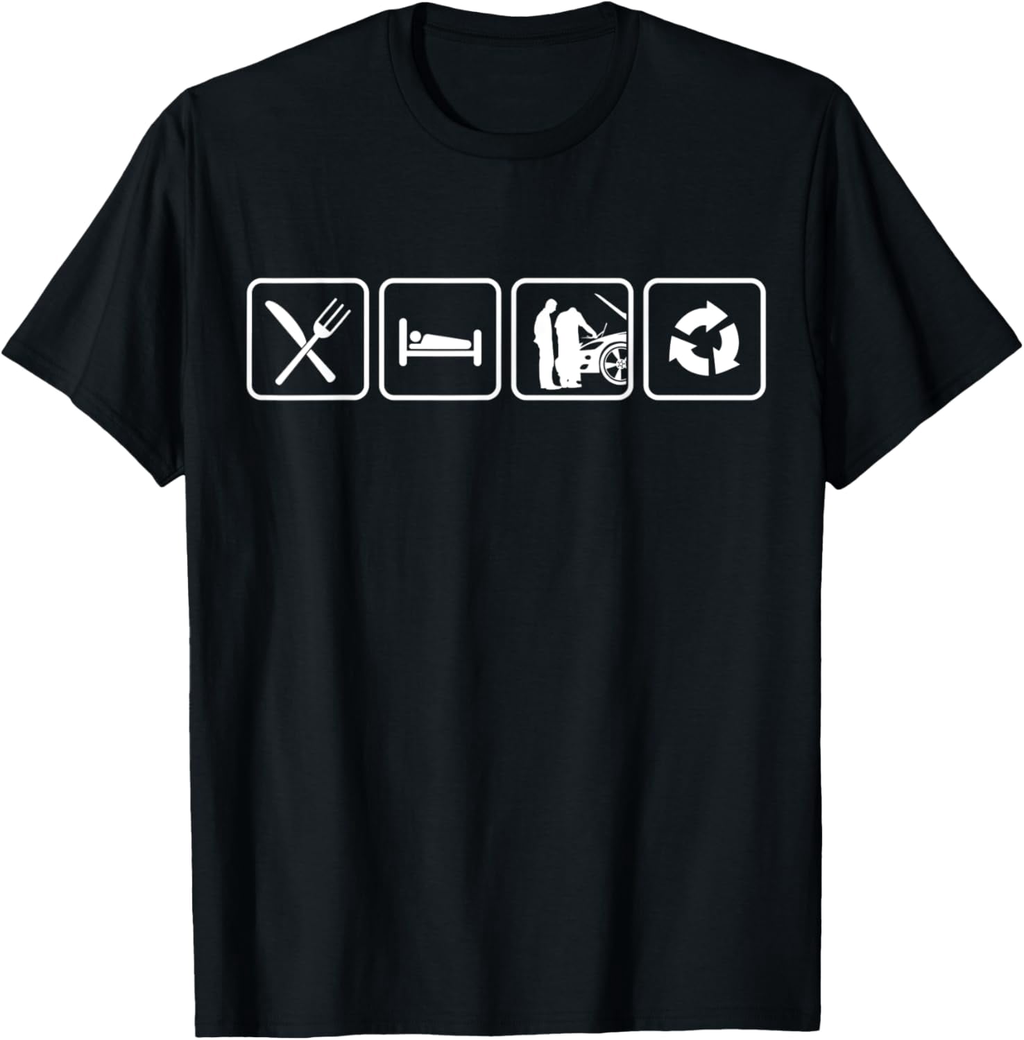 Funny Mechanic Schedule For Day Auto Repair Car Mechanic T-Shirt ...
