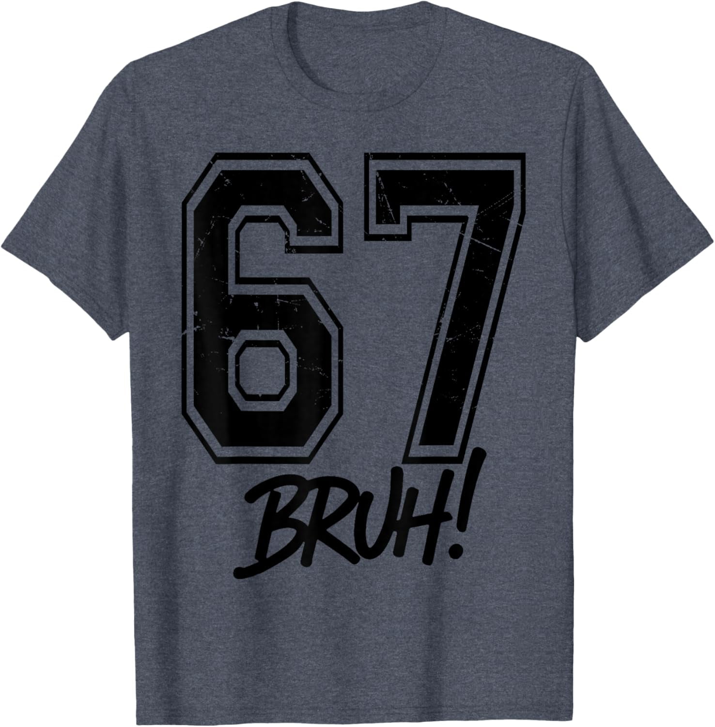 Funny Meme Bruh Six Seven Gen Alpha Slang T-Shirt - Walmart.com