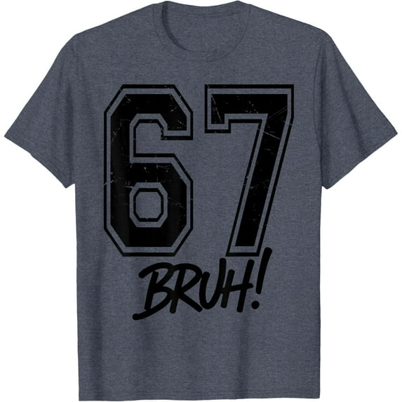 Funny Meme Bruh Six Seven Gen Alpha Slang T-Shirt - Walmart.com