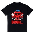 Funny Meme Bruh Valentine Groovy Heart Boy Kid T-Shirt - Walmart.com