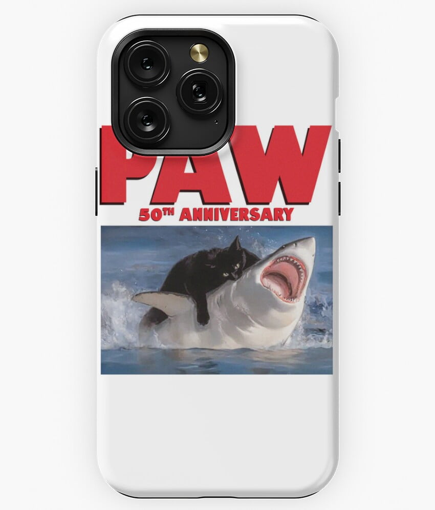 Funny Meme PAW Gen Z Joke Cat Jaws Parody A11829 Phone Case for iPhone ...