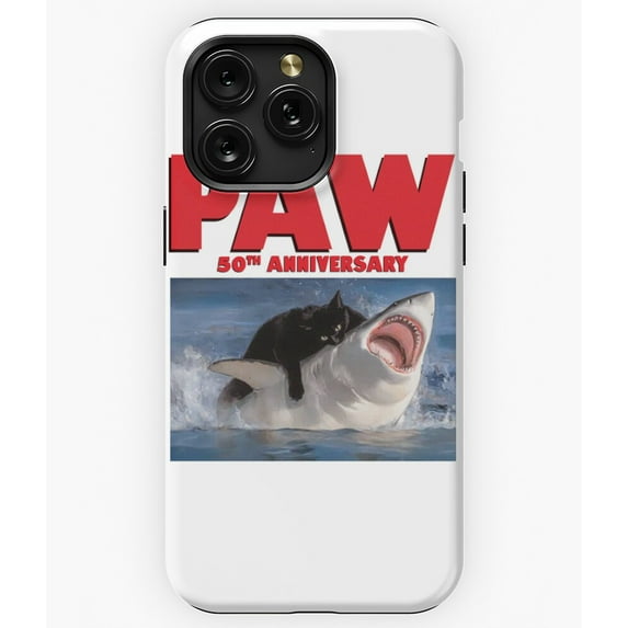 Funny Meme PAW Gen Z Joke Cat Jaws Parody A11829 Phone Case for iPhone ...