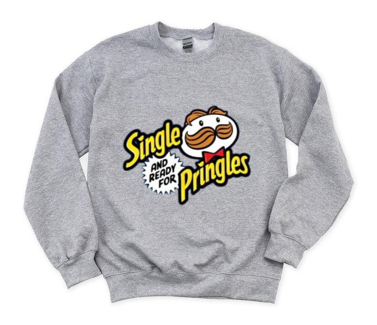Funny Meme Single Pringles Snack Chips Food Joke Potato Sweatshirt, for ...