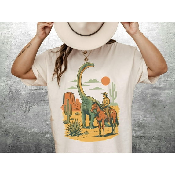 Funny Meme T-Shirt, Vintage Western Cowboy, Oversize, Womens, Mens ...