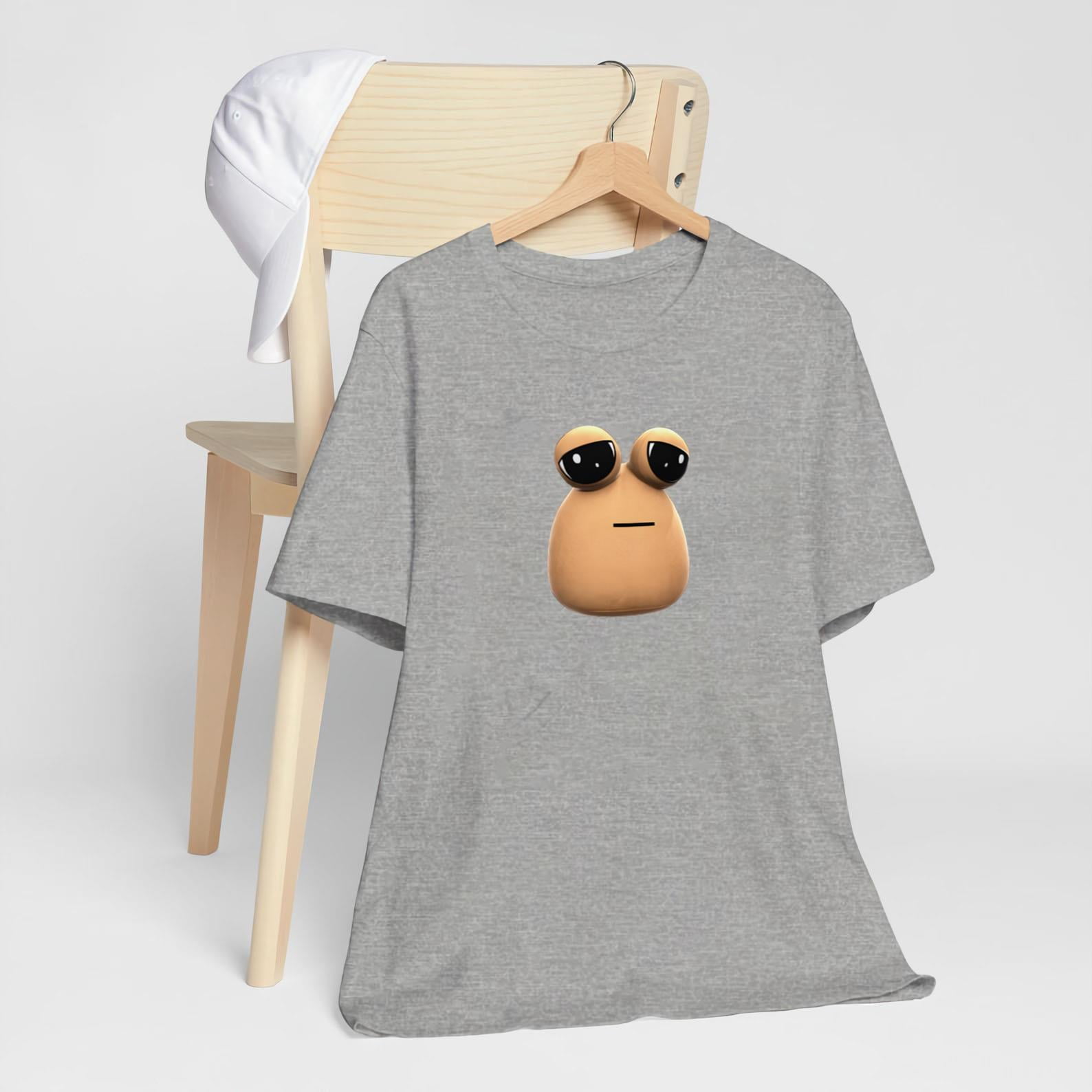 Funny Meme TShirt, Sad Depressed Pou Tiktok Viral Joke Tee - Walmart.com