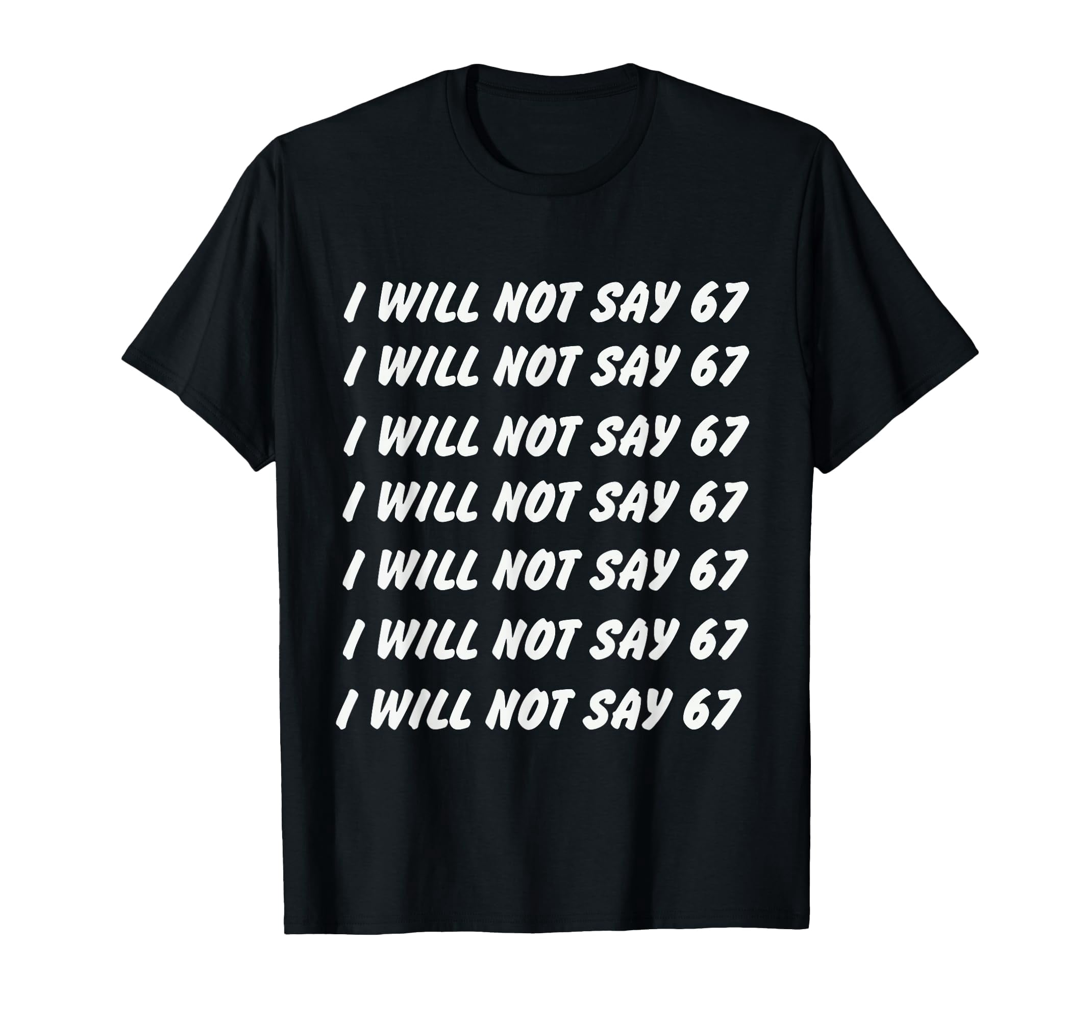Funny Meme Text Repeated Black T-Shirt for Casual and Trendy Style ...