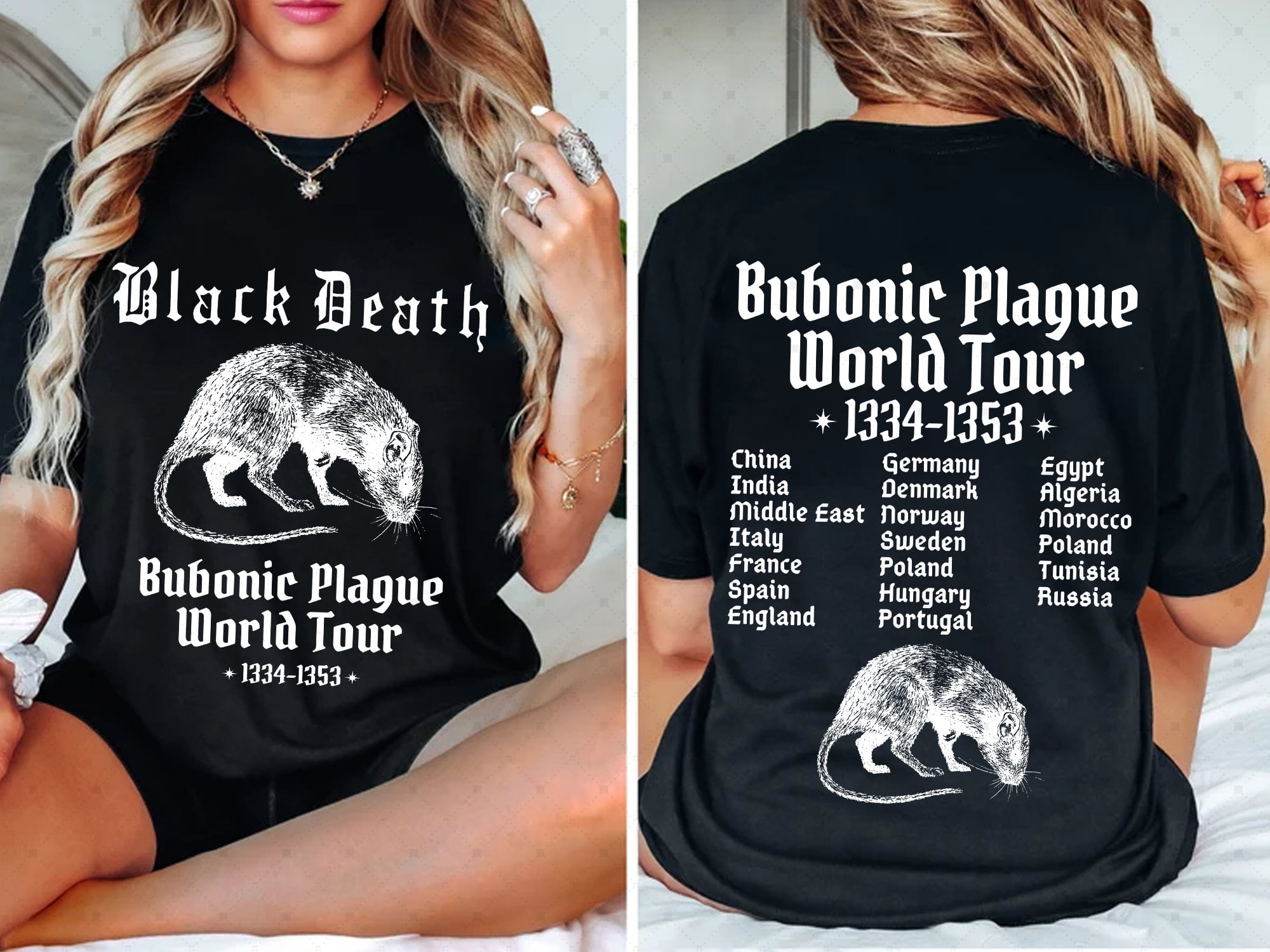 Funny Meme Tshirt, Bubonic Plague World Tour 2024, Cringe Shirt, Weird ...