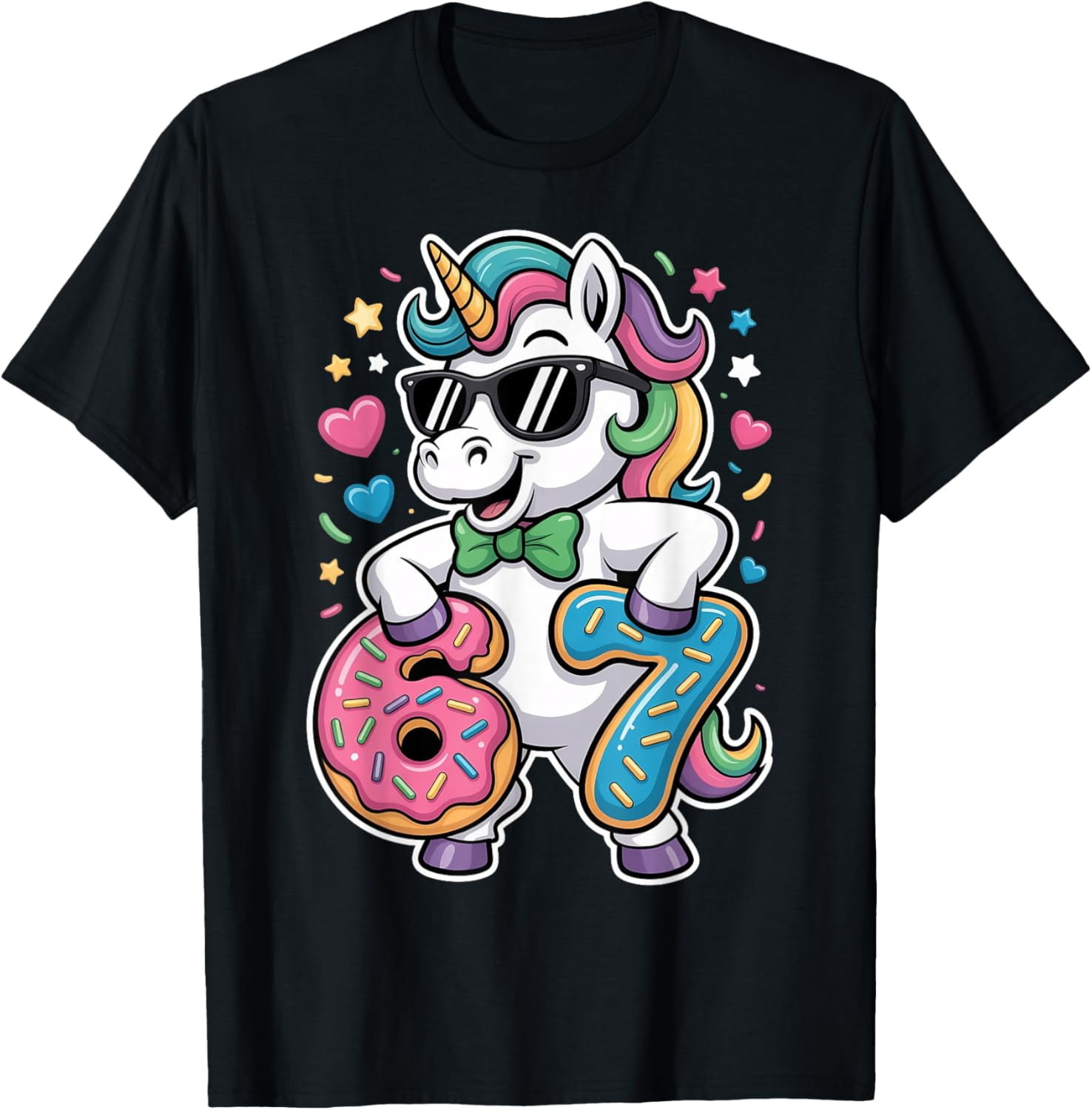Funny Meme Unicorn adult Six Seven 6-7 Brainrot 67 T-Shirt - Walmart.com