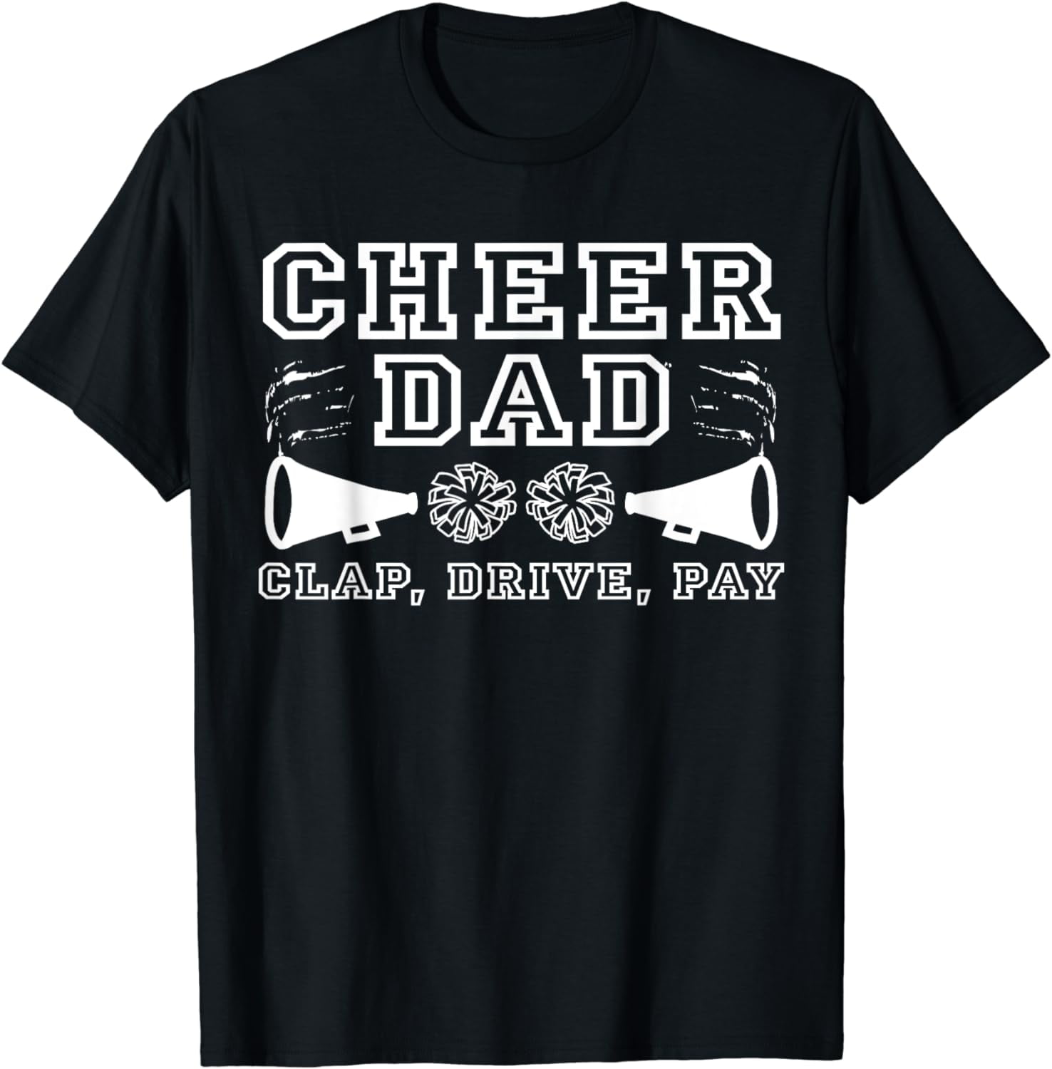 Funny Mens Cheer Dad Cheerleading T-Shirt - Walmart.com