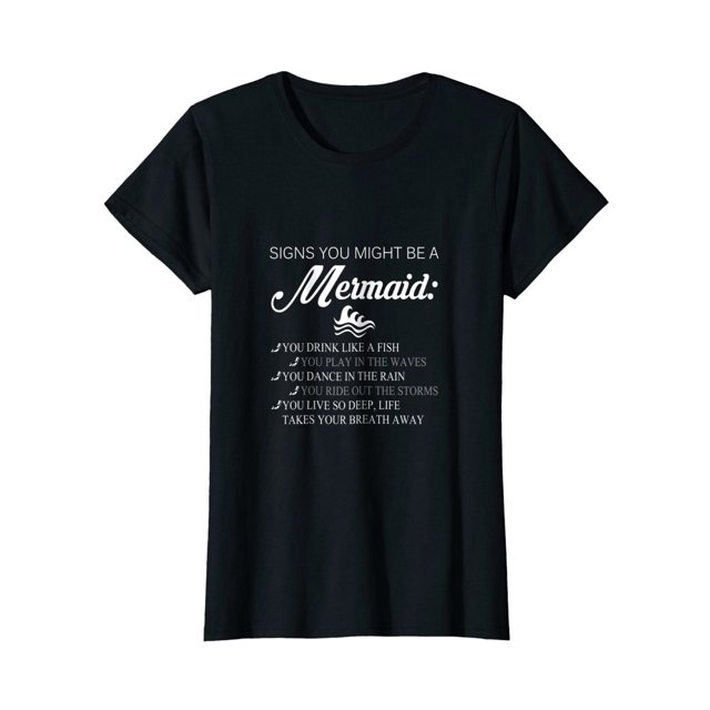 Funny Mermaid Gift - Funny Mermaid Shirt - Mermaid Lover Shirt - Signs ...