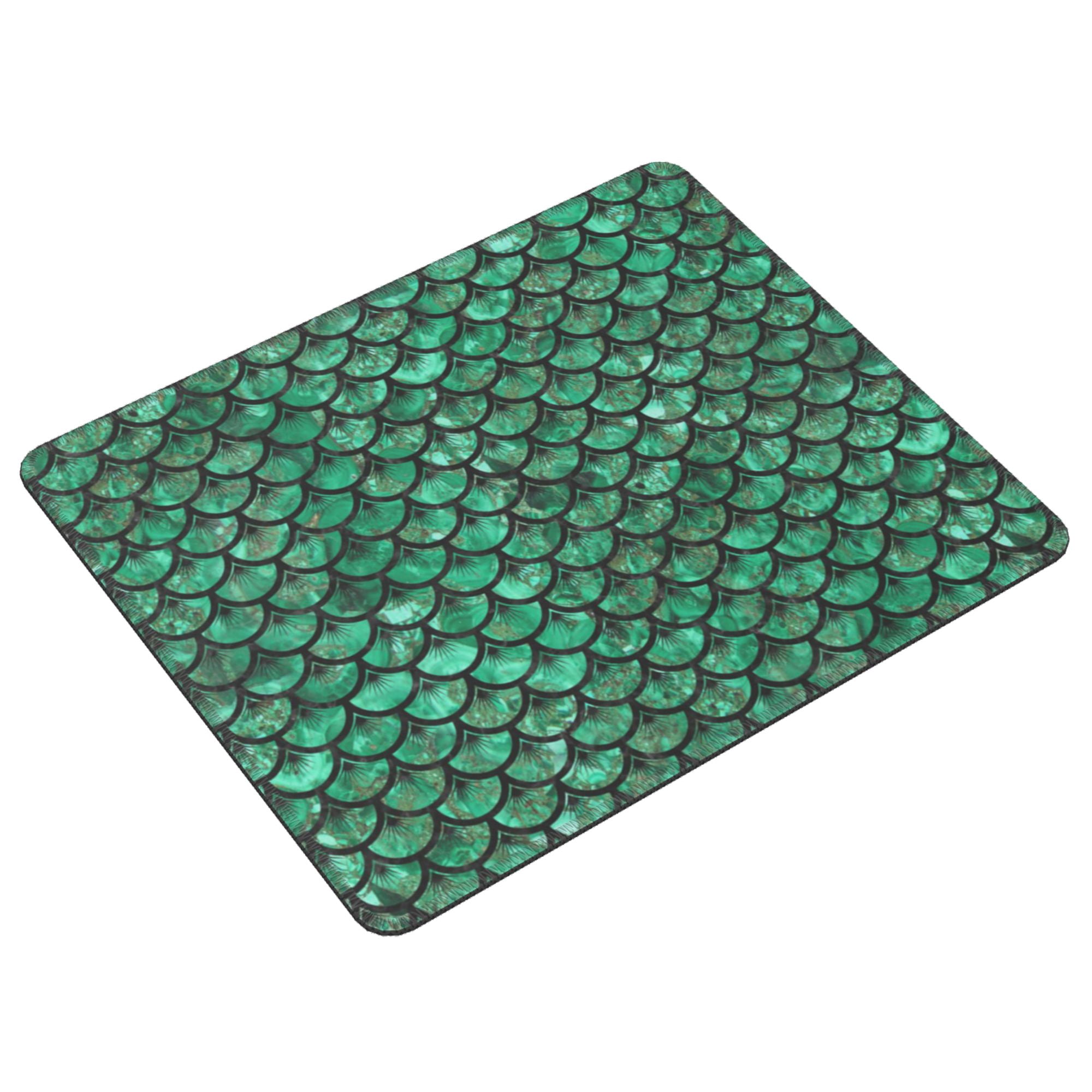 Funny Mermaid Scales Green Pads for Wireless Mouse Office Computer ...