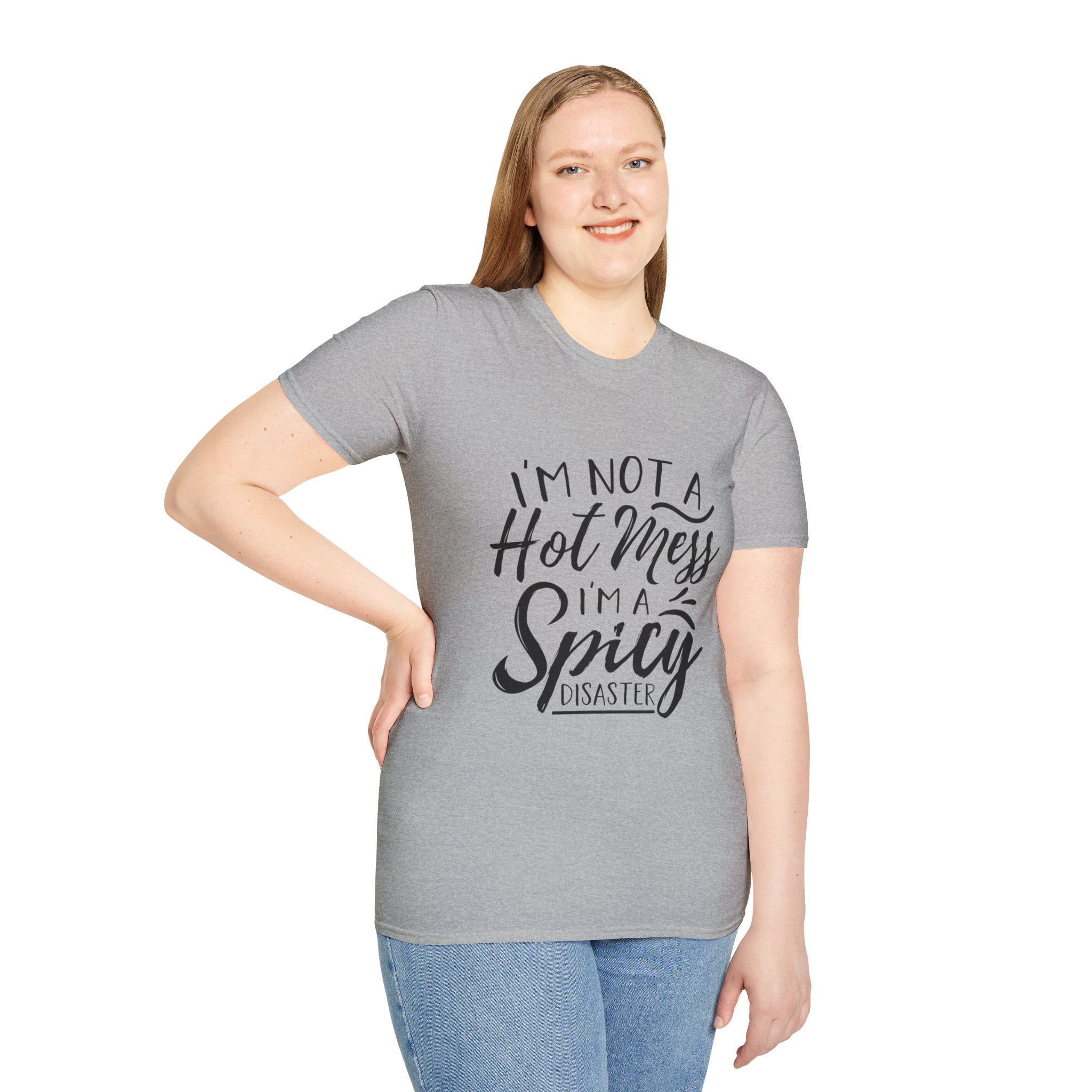 Funny Mess Graphic Spicy Novelty Vintage Positivity Tees - Walmart.com