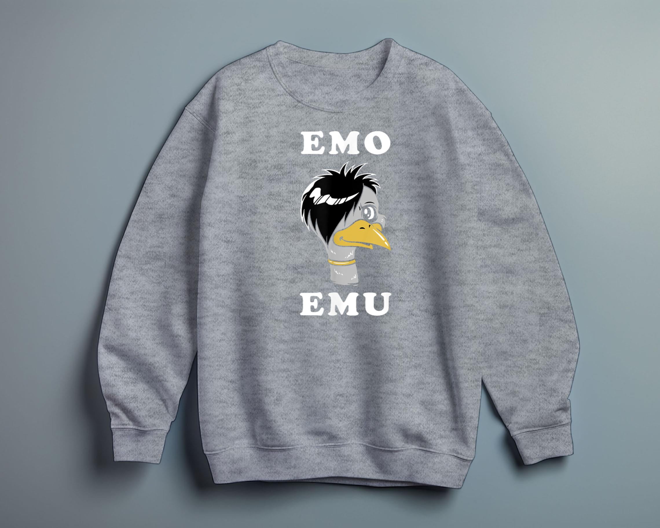 Funny Metal Goth Emu Bird T-Shirt Emo Emu Unisex T-shirt-TH27195 - Walmart.com