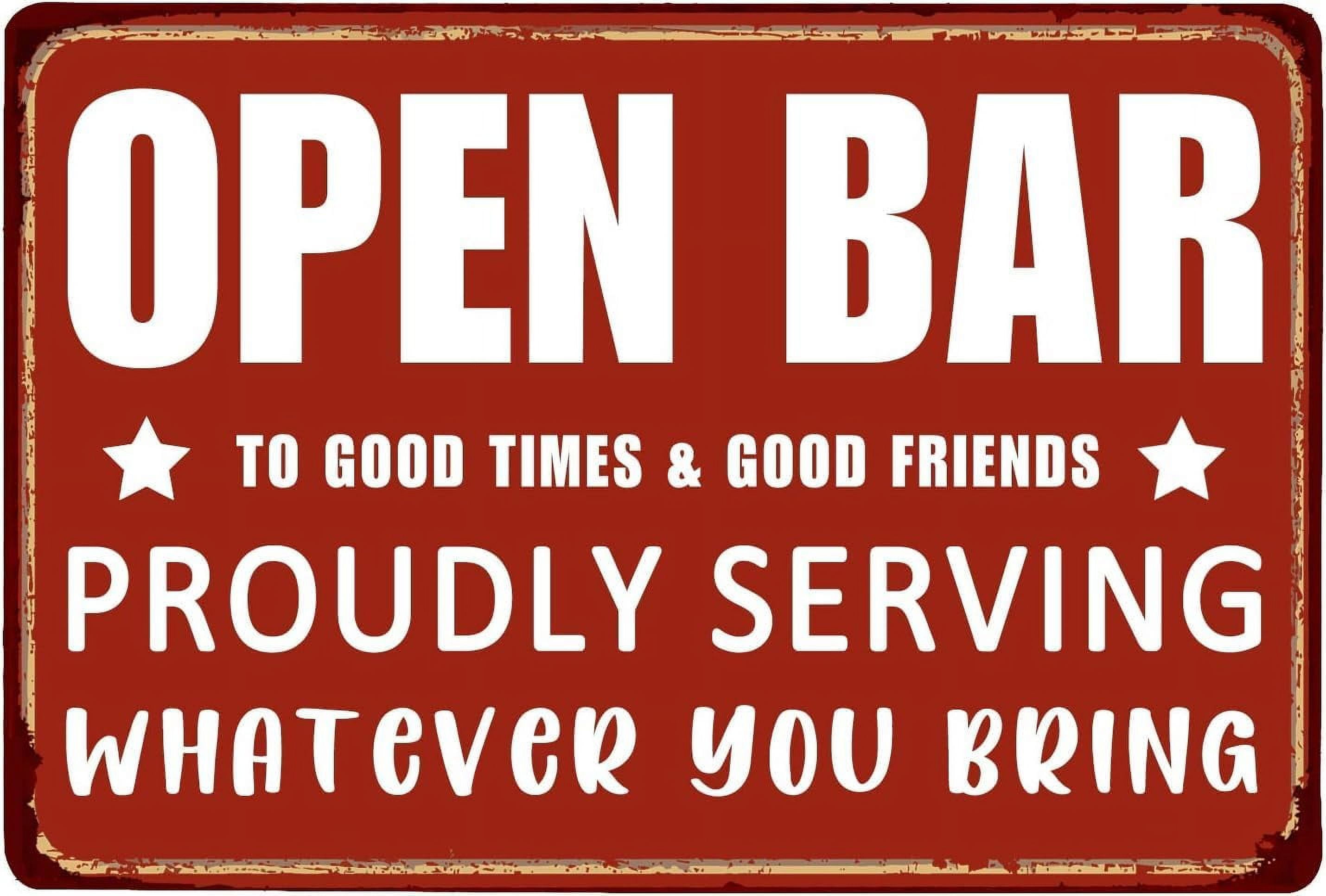 Funny Metal Sign To Drink Tonight Man Cave Bar Home Patio Decor ...
