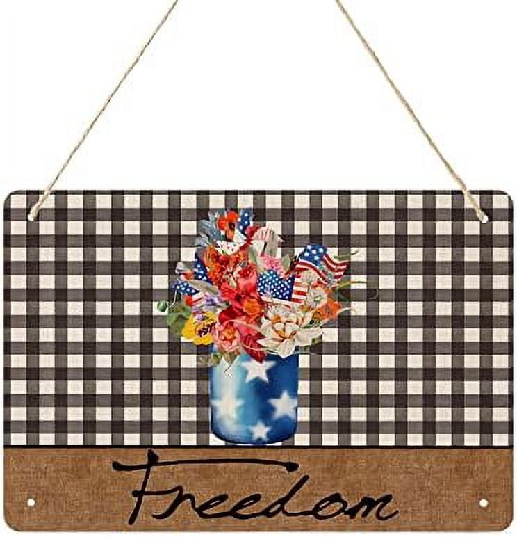 Funny Metal Signs Sturdy Tin Painting Sign Fall Pumpkin Blue Eucalyptus ...