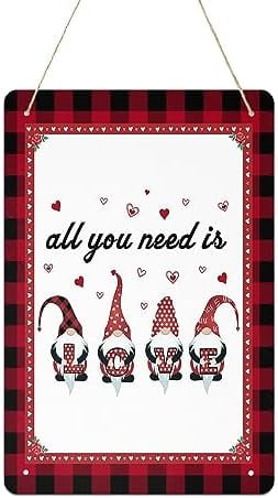 Funny Metal Signs, Sturdy Tin Painting Sign - Valentine Dwarf Love Rose ...