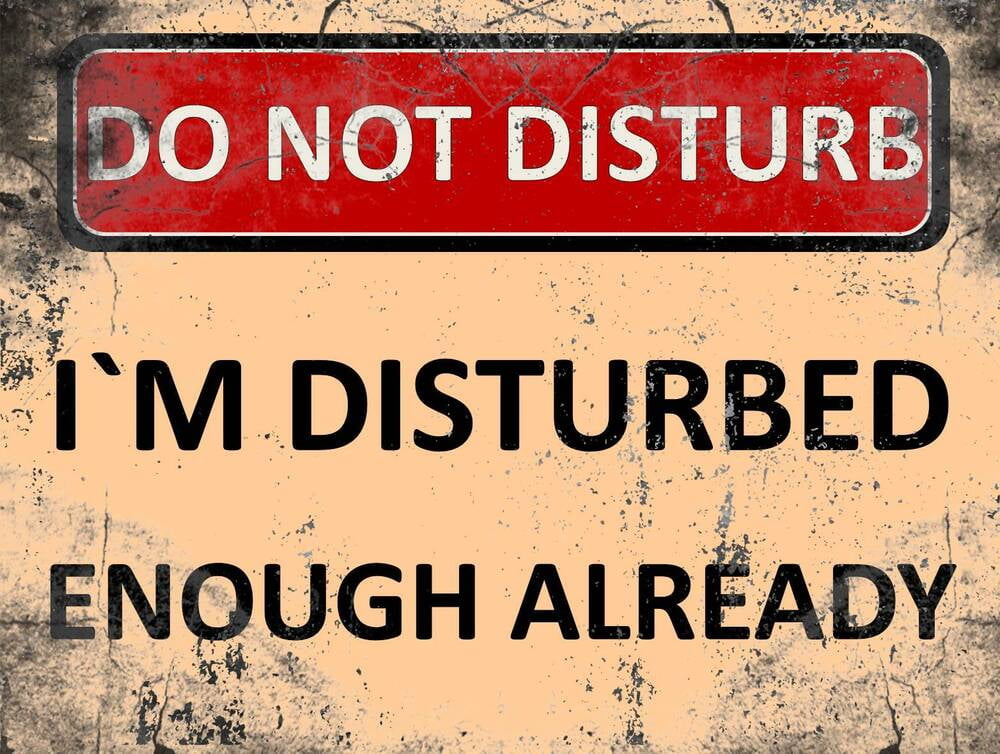 Funny Metal Wall Aluminum Sign Do Not Disturb man cave home bar shed ...