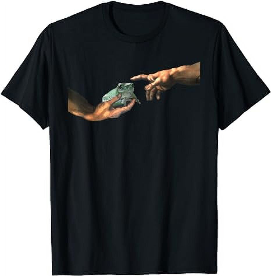 Funny Michelangelo's Frog, Creation of White Tree Frog T-Shirt ...