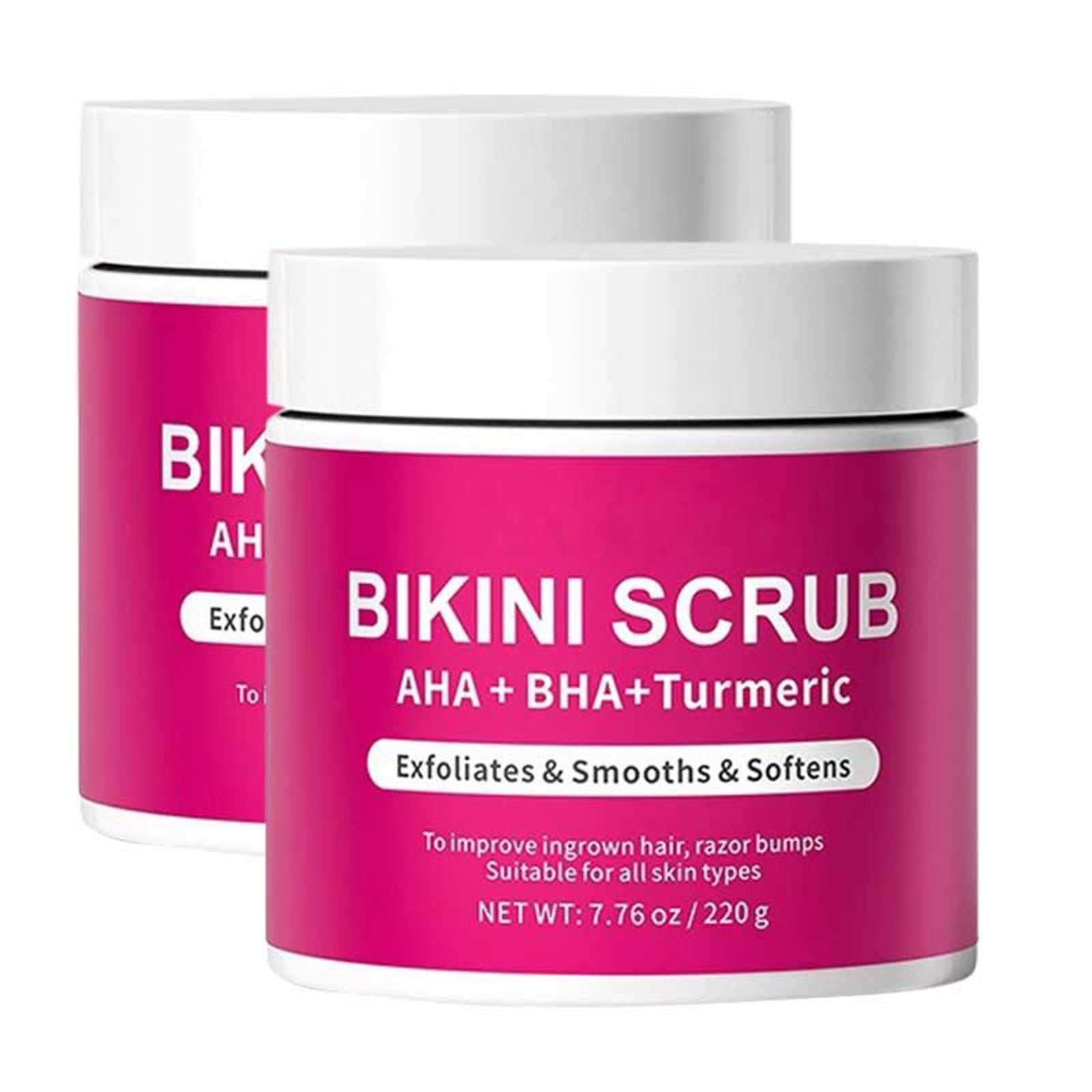 Bikini Area Exfoliator with 10% AHA+BHA & Turmeric, Ingrown Hair for ...