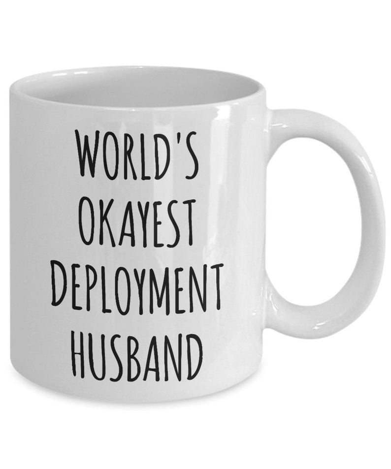 Funny Military Mug Deployment Husband Coffee Cup Funny Present for Men ...