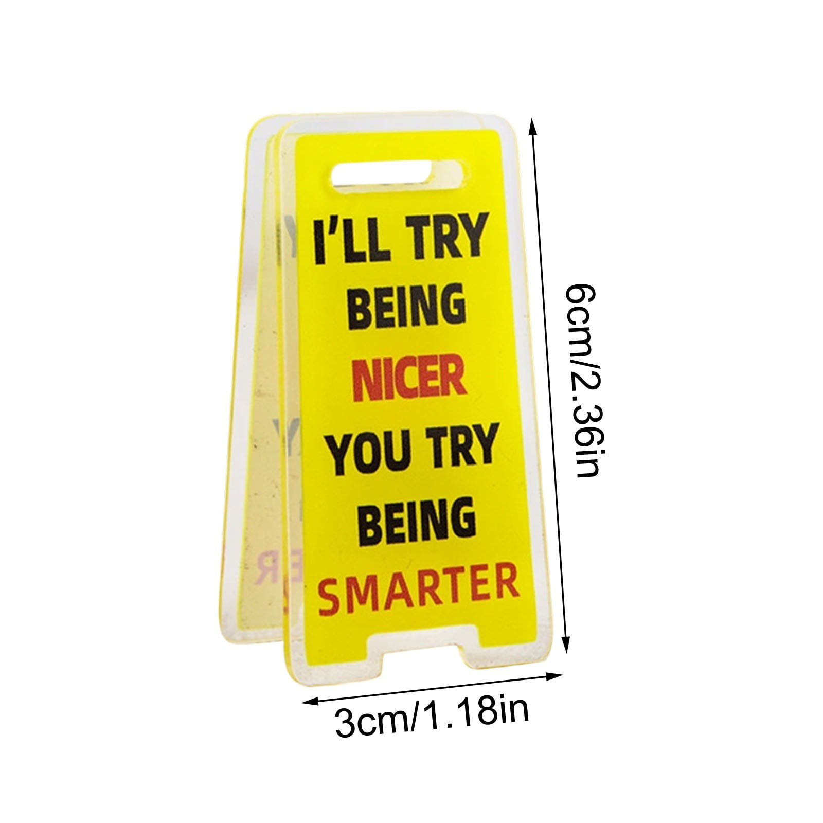 Funny Mini Desk Sign - Office Work Gift for Coworkers, Manager ...