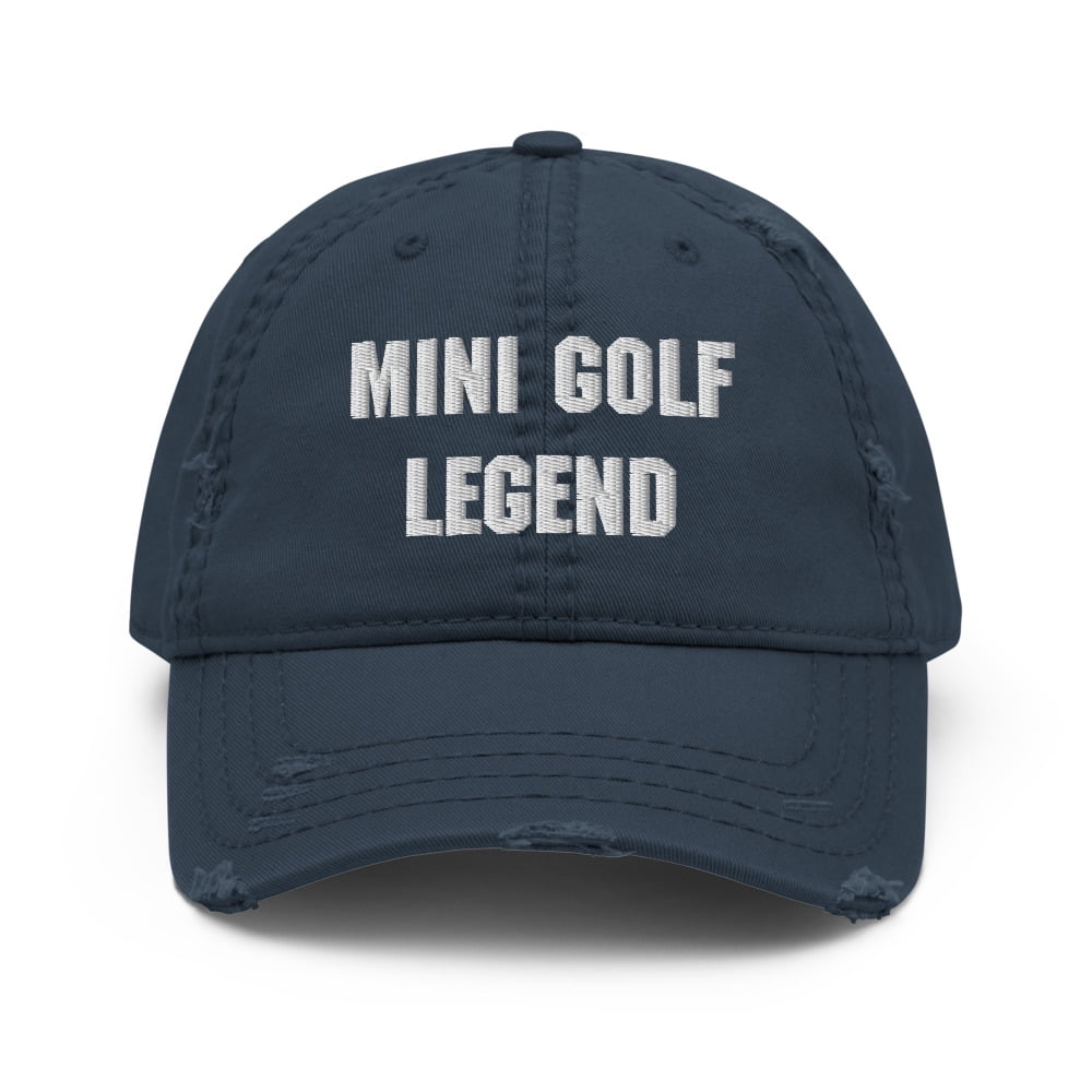 Funny Mini Golfer Sport Embroidered Distressed Dad Hat, Mini Golf ...