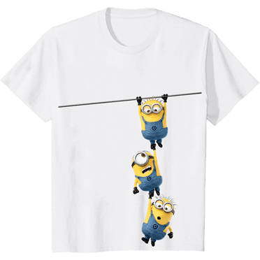 Despicable Me Minion Face, Youth Kids Cotton T-Shirt Tee, Gru's ...