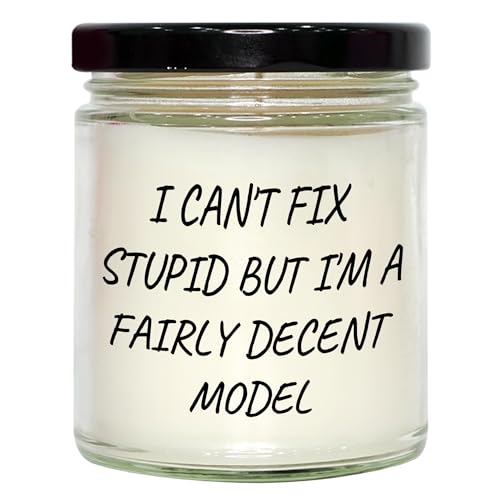 Funny Model Gifts, 9oz Vanilla Soy Candle for Birthday with Quote 'I ...