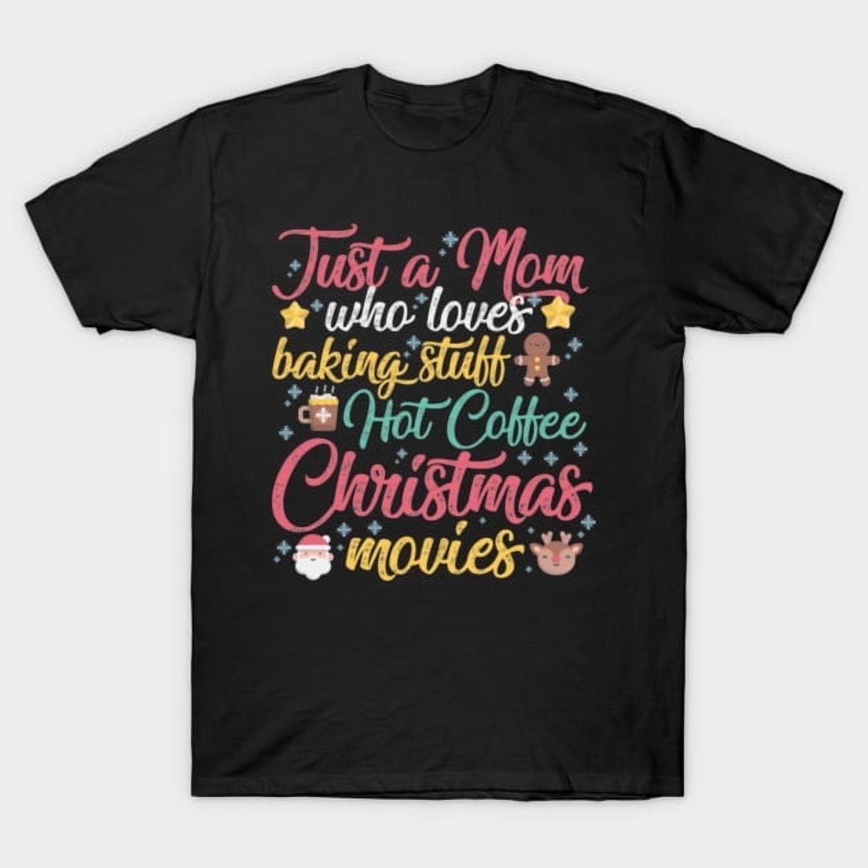 Funny Mom Loves Baking Hot Cocoa and Christmas Movies Graphic, H10166 ...