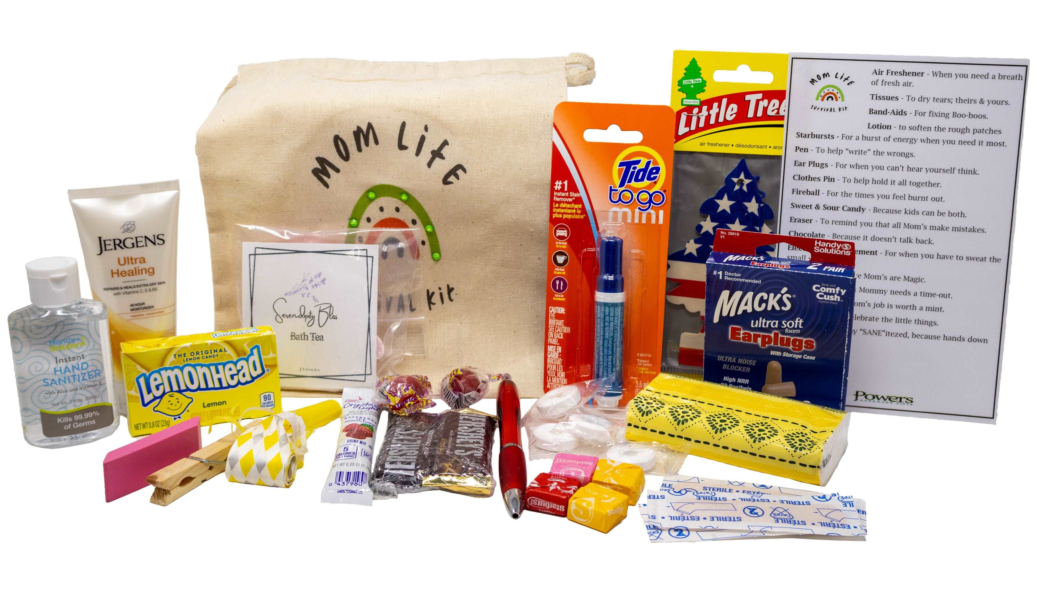 Funny Mom Survival Kit with Keepsakes | Creative Gifts for New Mom's ...