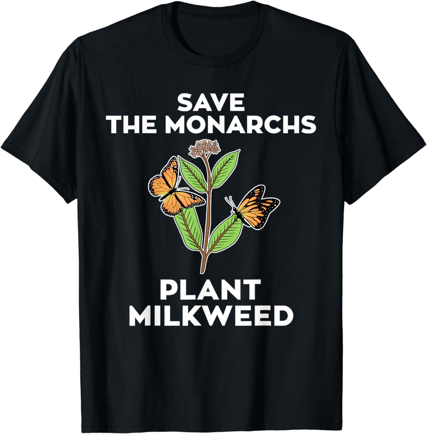 Funny Monarch Butterfly Art Men Women Plant Planting Lovers T-Shirt ...