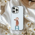 Funny Monkey Stripes Cute Animal Collage Protective Phone Case for ...