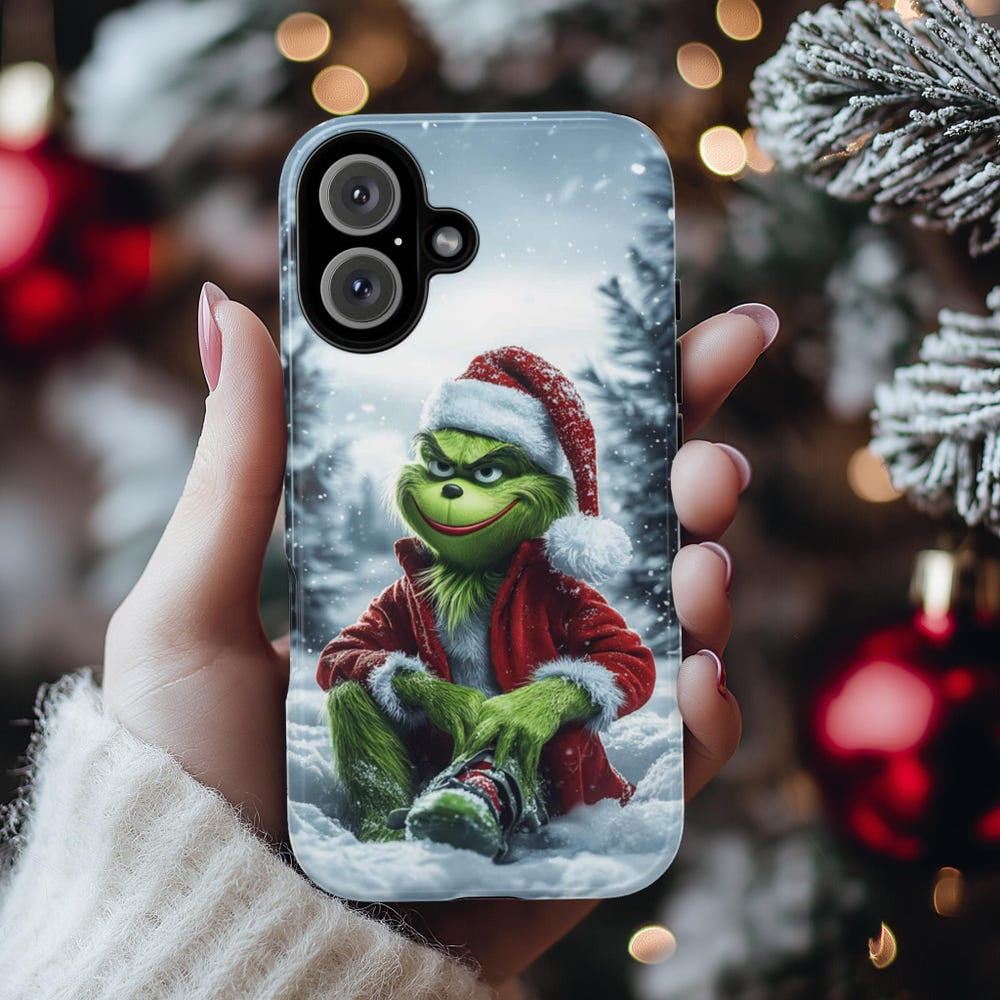Funny Monster Winter Forest Xmas Holiday Phone Case for iPhone 11 12 13 ...