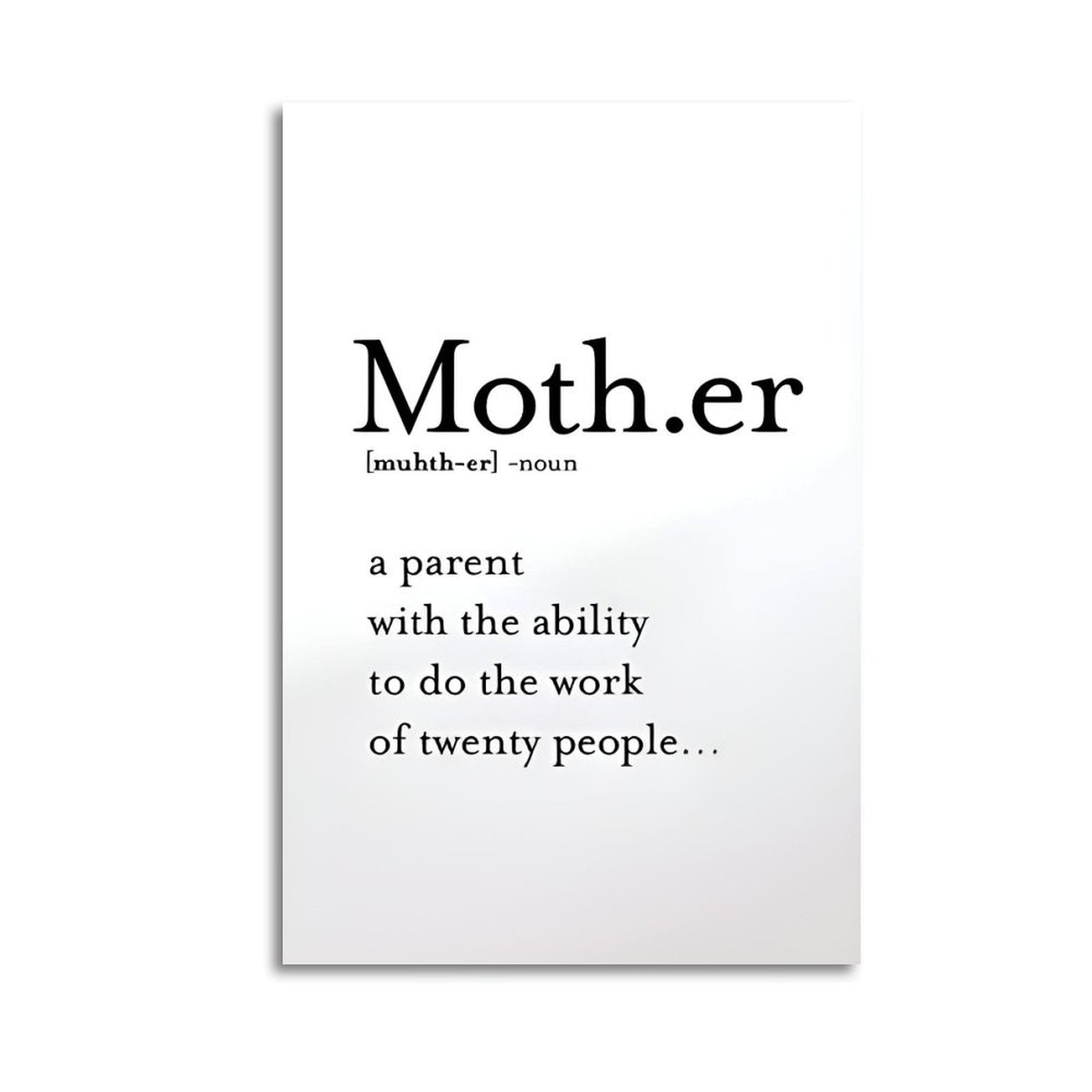 Funny Mother Definition Print, Mothers Printable Wall Art Poster Great ...