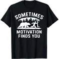 Funny Motivation Finds You Bear Chasing A Runner Marathon New H12042 T ...