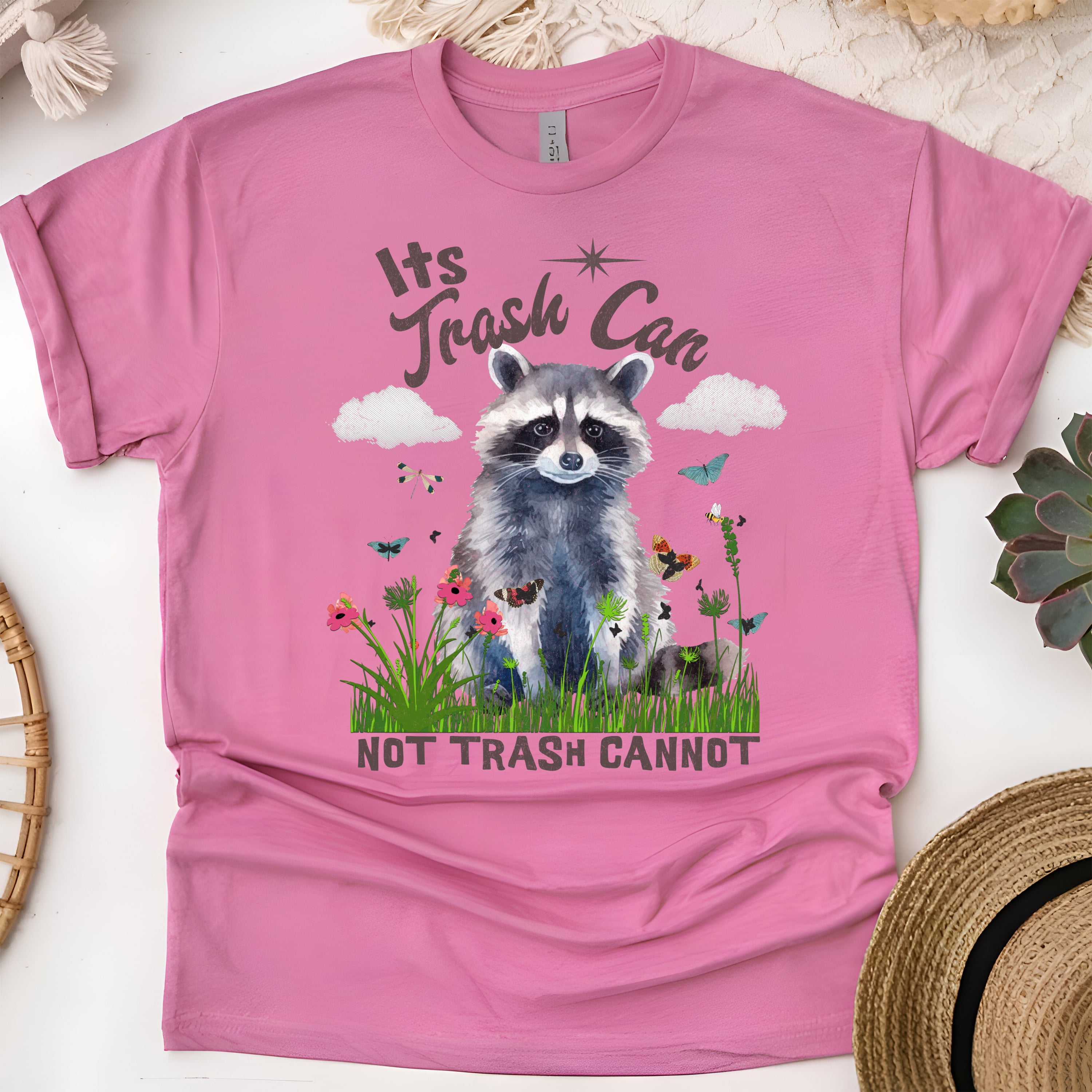 Funny Motivational Animal Tee with Flowers & Butterflies, Growth ...