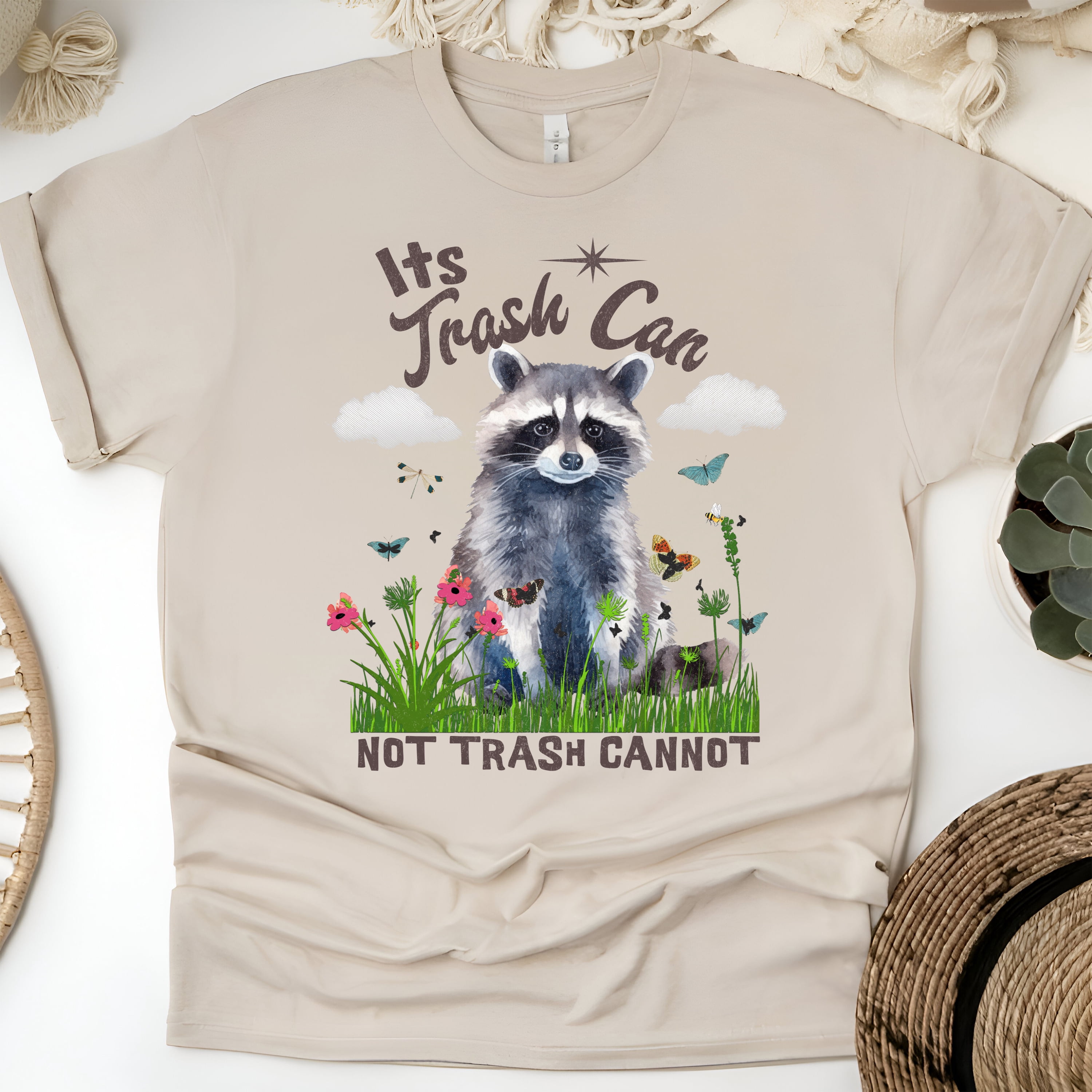 Funny Motivational Animal Tee with Flowers & Butterflies, Growth ...