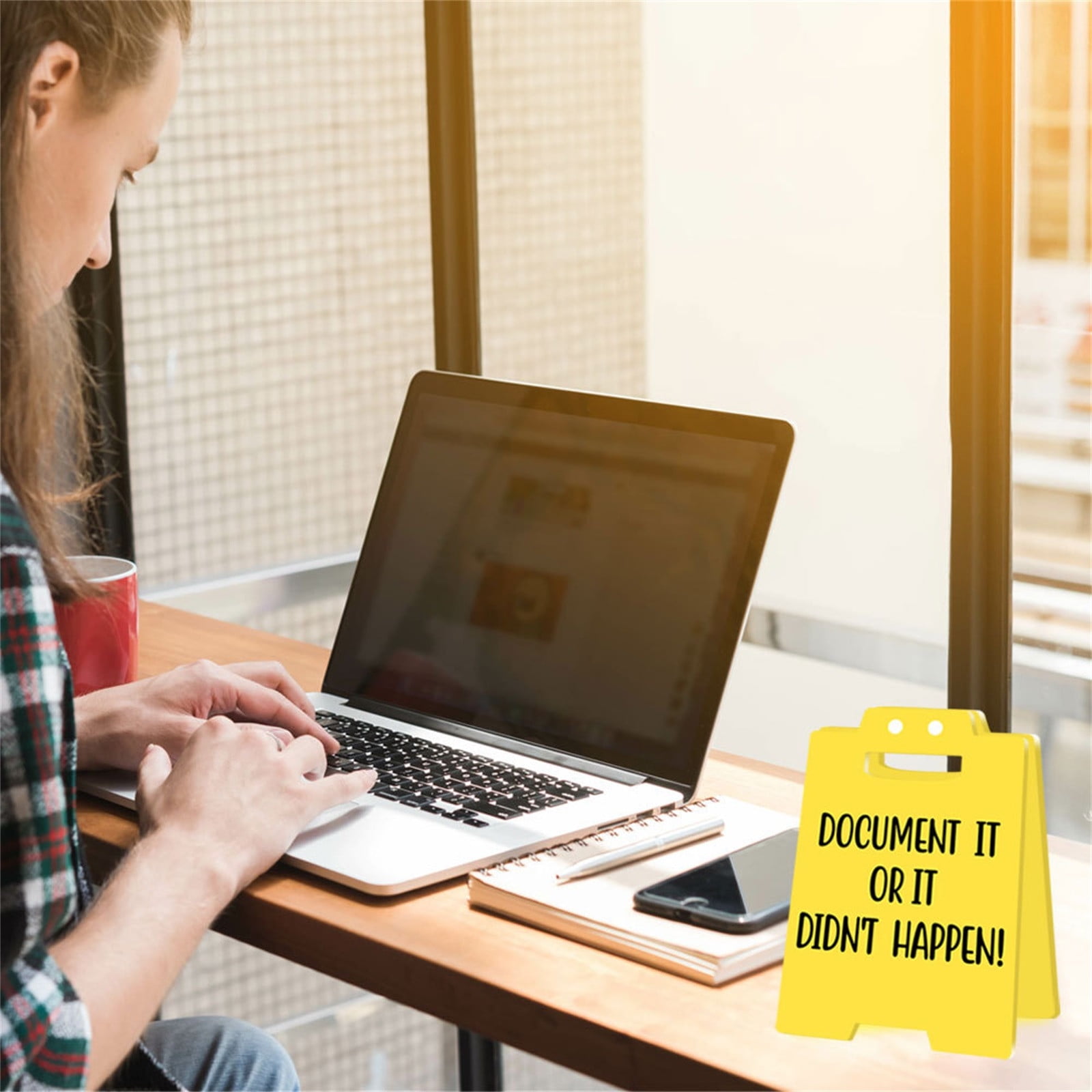 Funny Motivational Office Sign - Acrylic Desktop Encouragement Reminder ...