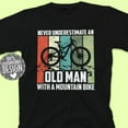 Funny Mountain Bike Themed Retro Style Biker Graphic Novelty Apparel,for men and women up to 5XL ...