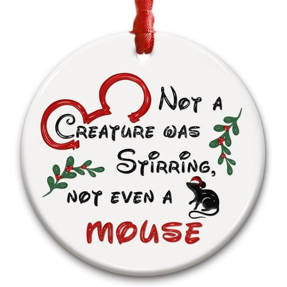 Funny Mouse Christmas Ornament - Cute Holiday Tree Decoration for Kids ...