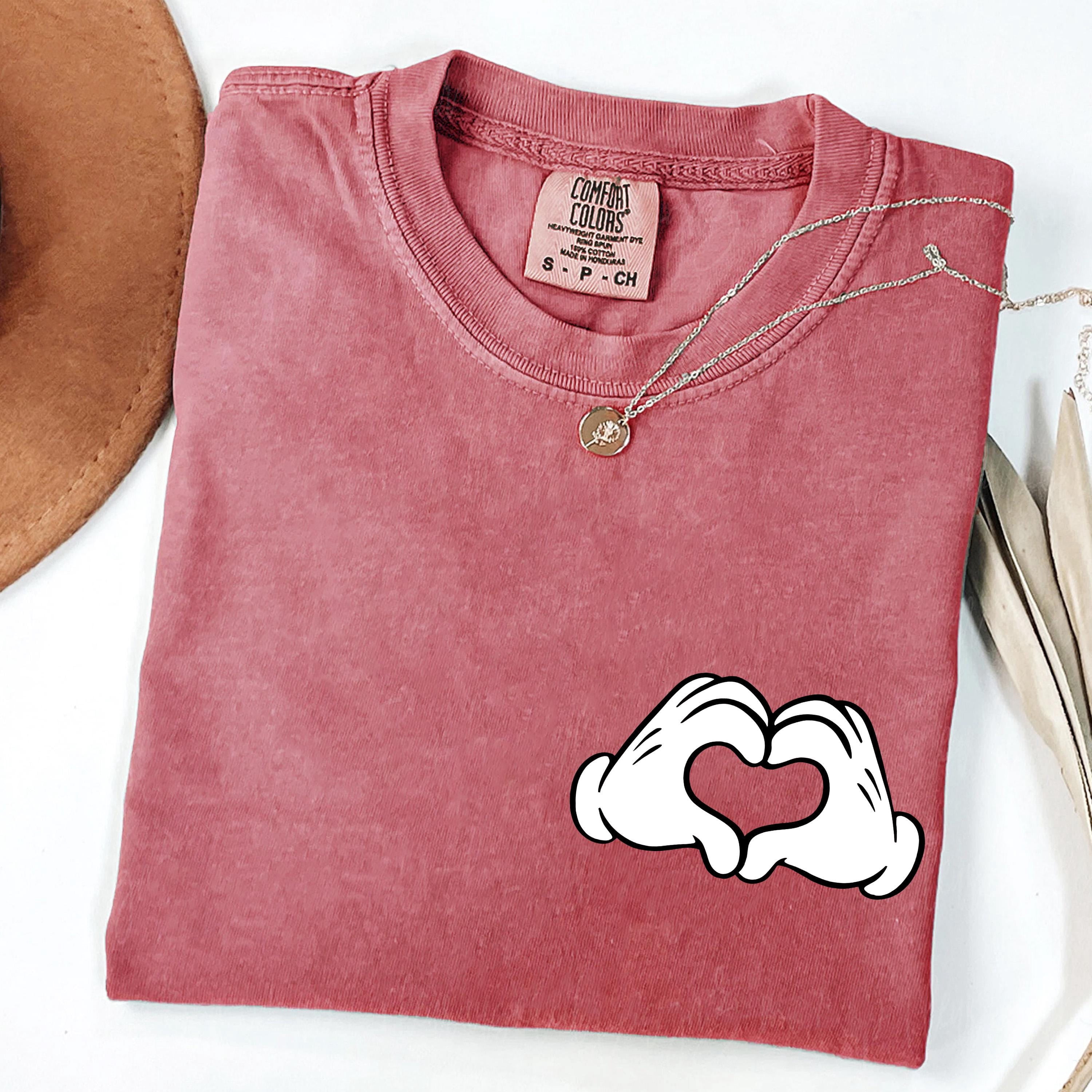 Funny Mouse Hand Heart Sign Shirt, Valentine's Day Shirt, Sweetheart ...