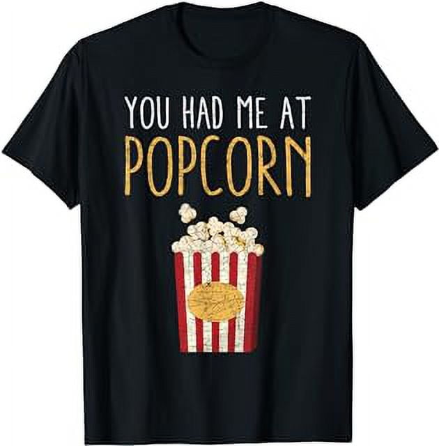 Funny Movie Night Snacks Film Food Lover Popcorn T Shirt