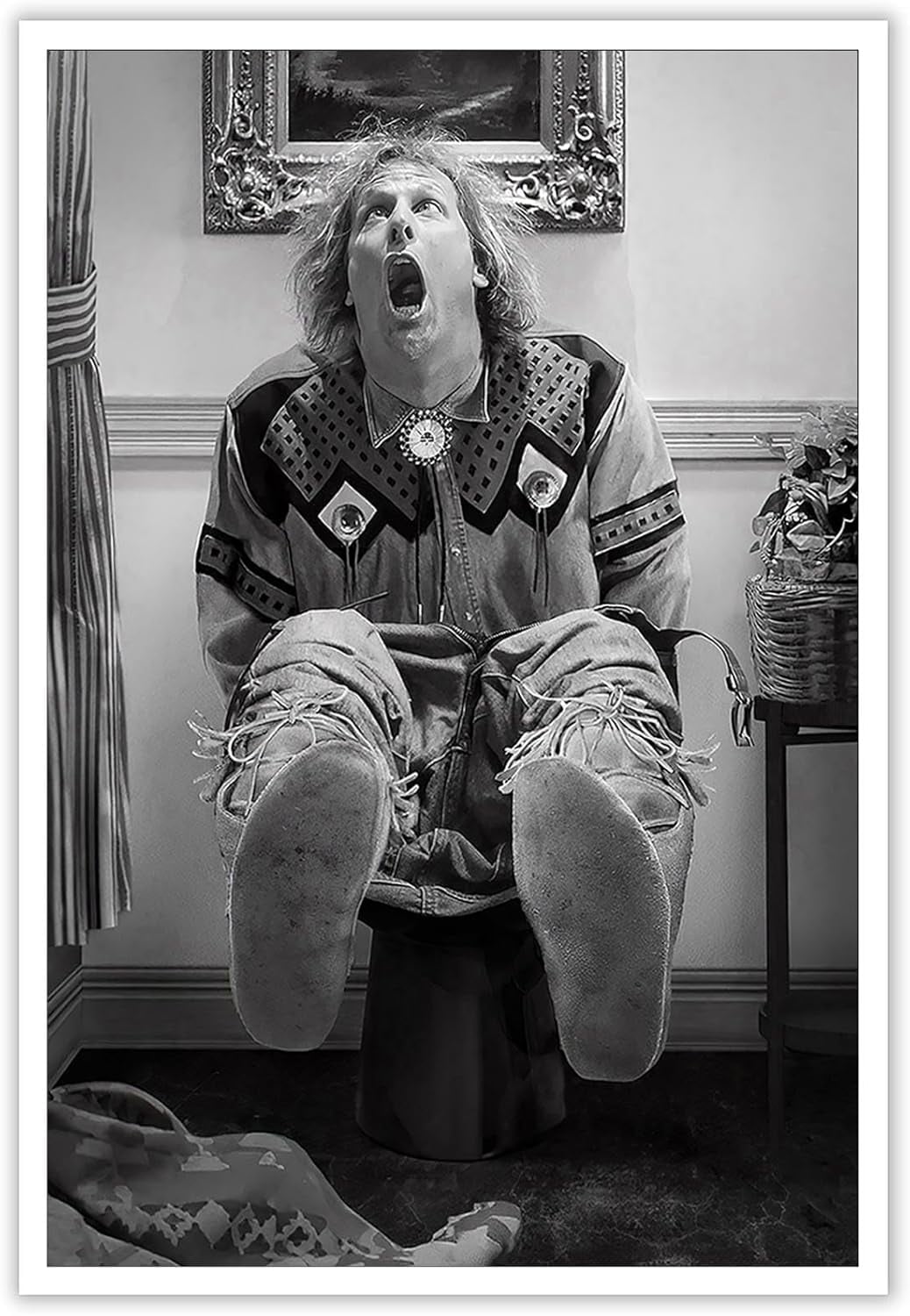 Funny Movie Posters for Bathroom Decor-black White Humor Dumb and ...