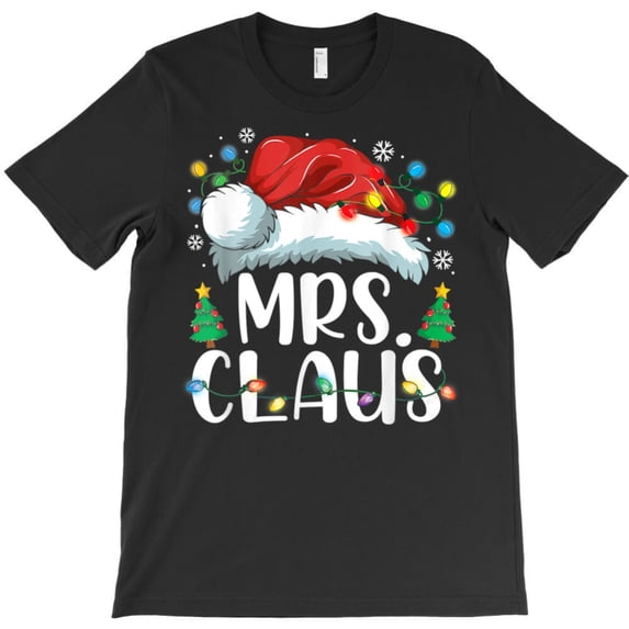 Funny Mrs. Claus St. Nick Hat Christmas Matching Couples Pajama Graphic ...